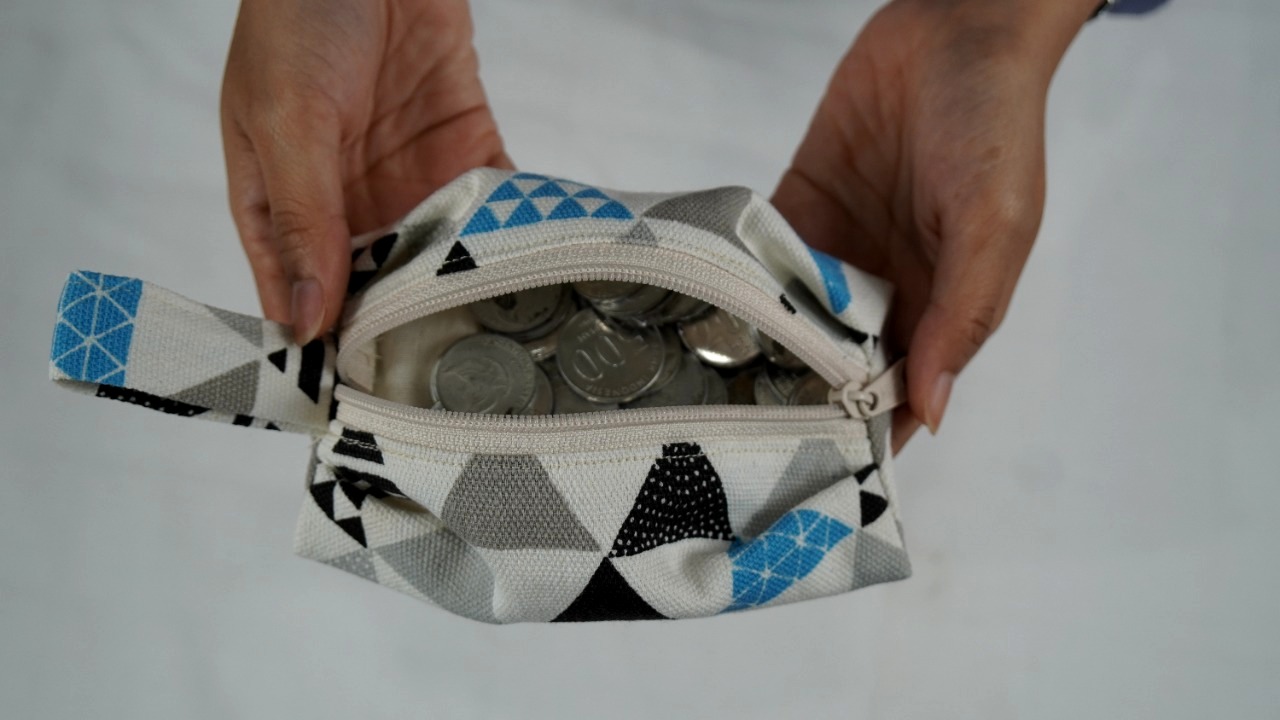 Cara Membuat Dompet Koin Sederhana Dari Kain Kanvas