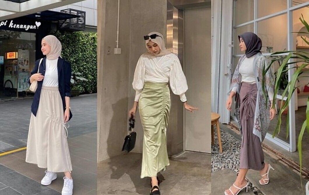 9 Variasi Model Rok Panjang Kekinian, Cocok Buat OOTD Hijab Nih!