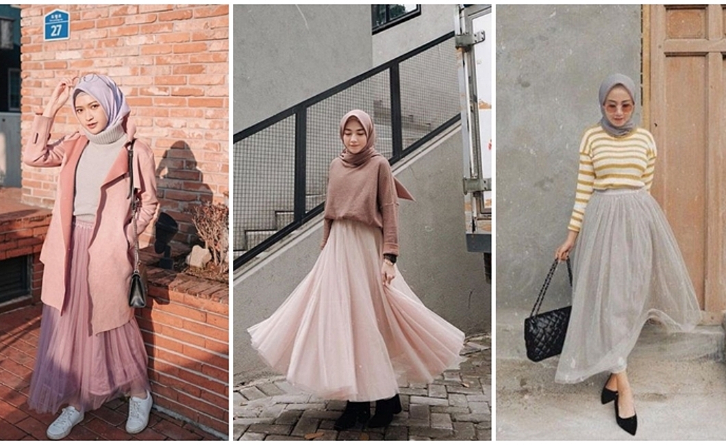 9 Variasi Model Rok Panjang Kekinian, Cocok Buat OOTD Hijab Nih!