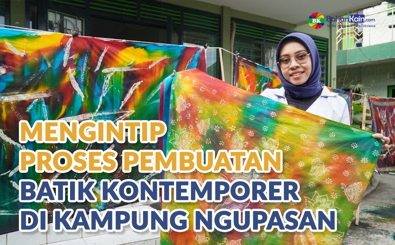 Mengintip Proses Pembuatan Batik Kontemporer Di Kampung Ngupasan
