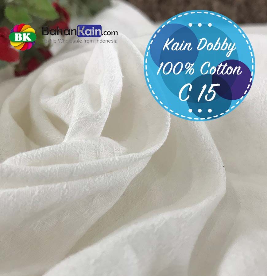 Jual Kain Dobby 100% Katun C15 Lebar 150 CM – BahanKain.com