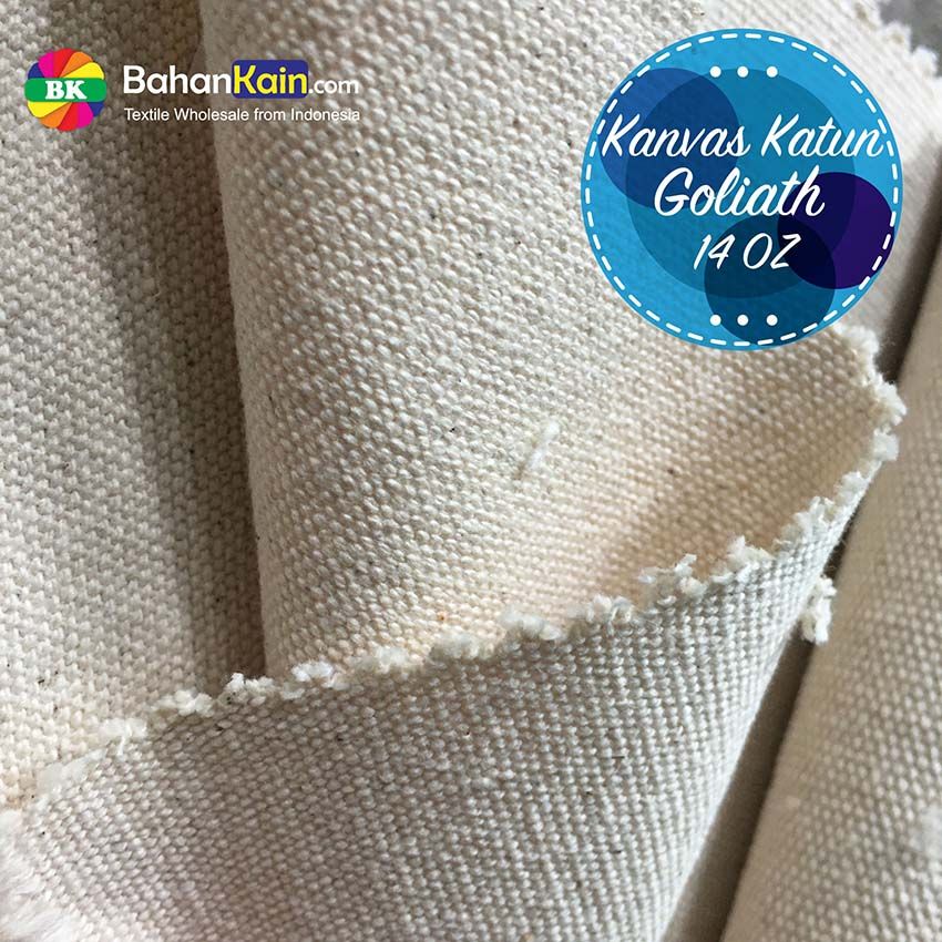 Jual Kanvas Katun Goliath 14 OZ – Greige KM 5 – BahanKain.com