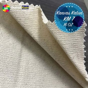 Jual Kanvas Katun KM 7 16 OZ – Greige – BahanKain.com