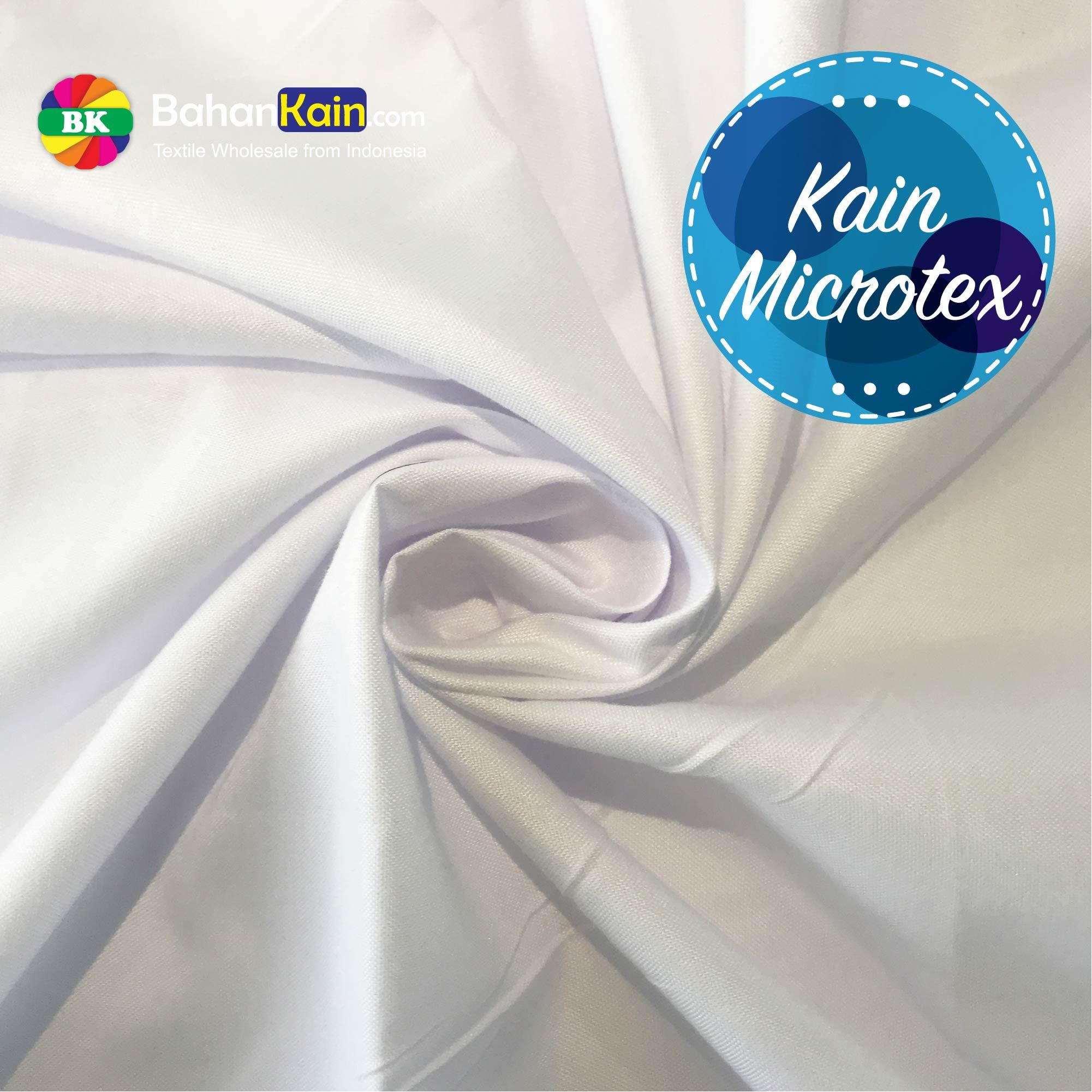 Jual Bahan Kain Microtex Putih Lebar 240 CM – BahanKain.com