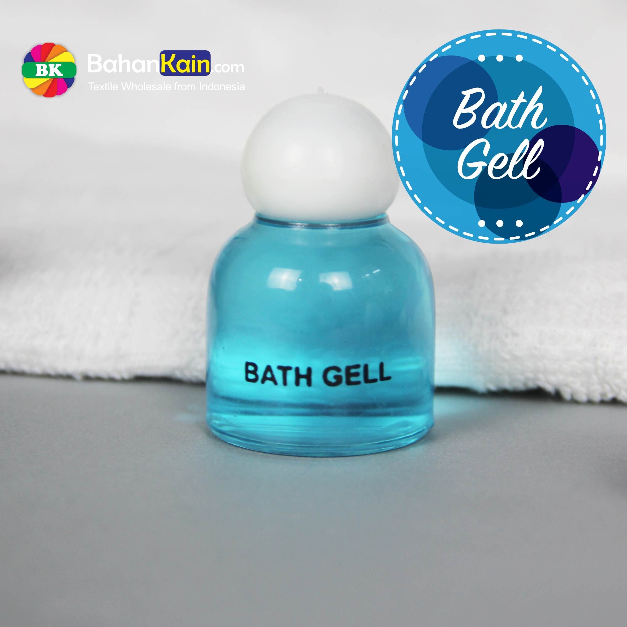 Jual Bath Gell Hotel Botol 25 ml - Amenities Hotel – BahanKain.com