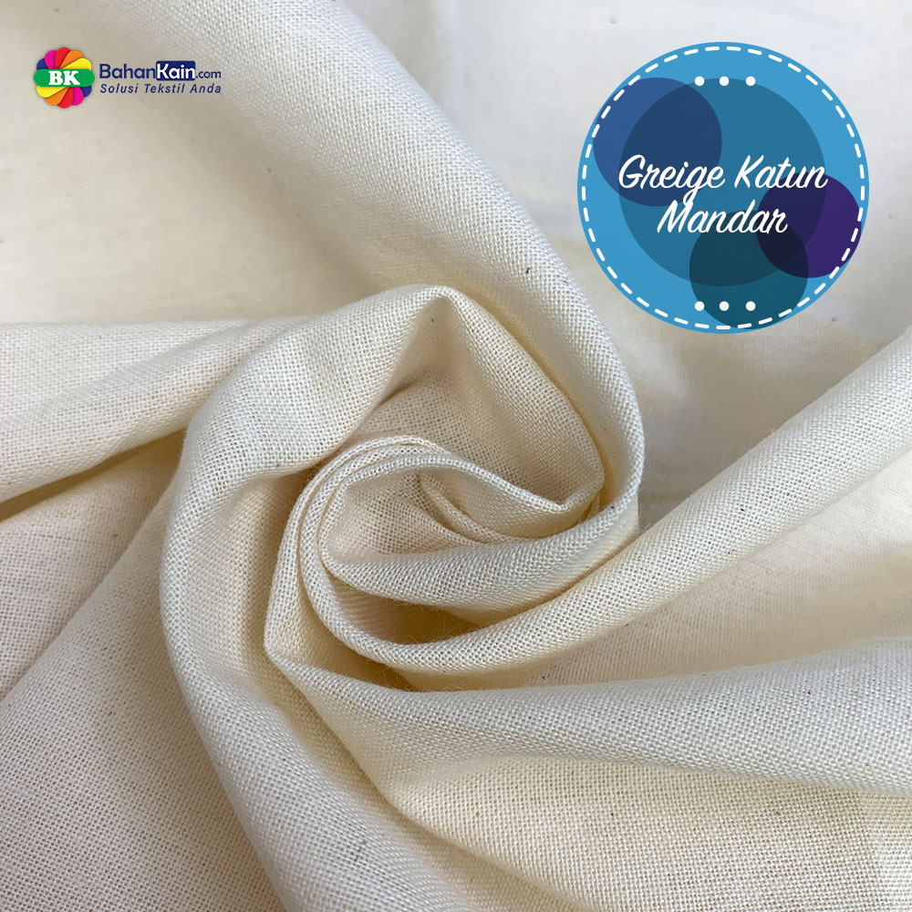 Kain Greige Katun Mandar