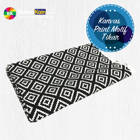Kain Kanvas Print Motif Tikar