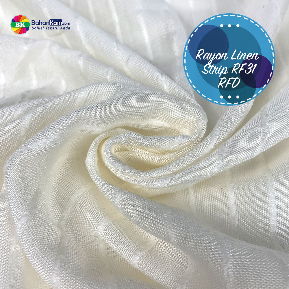 Kain Rayon Linen Strip RF31 RFD