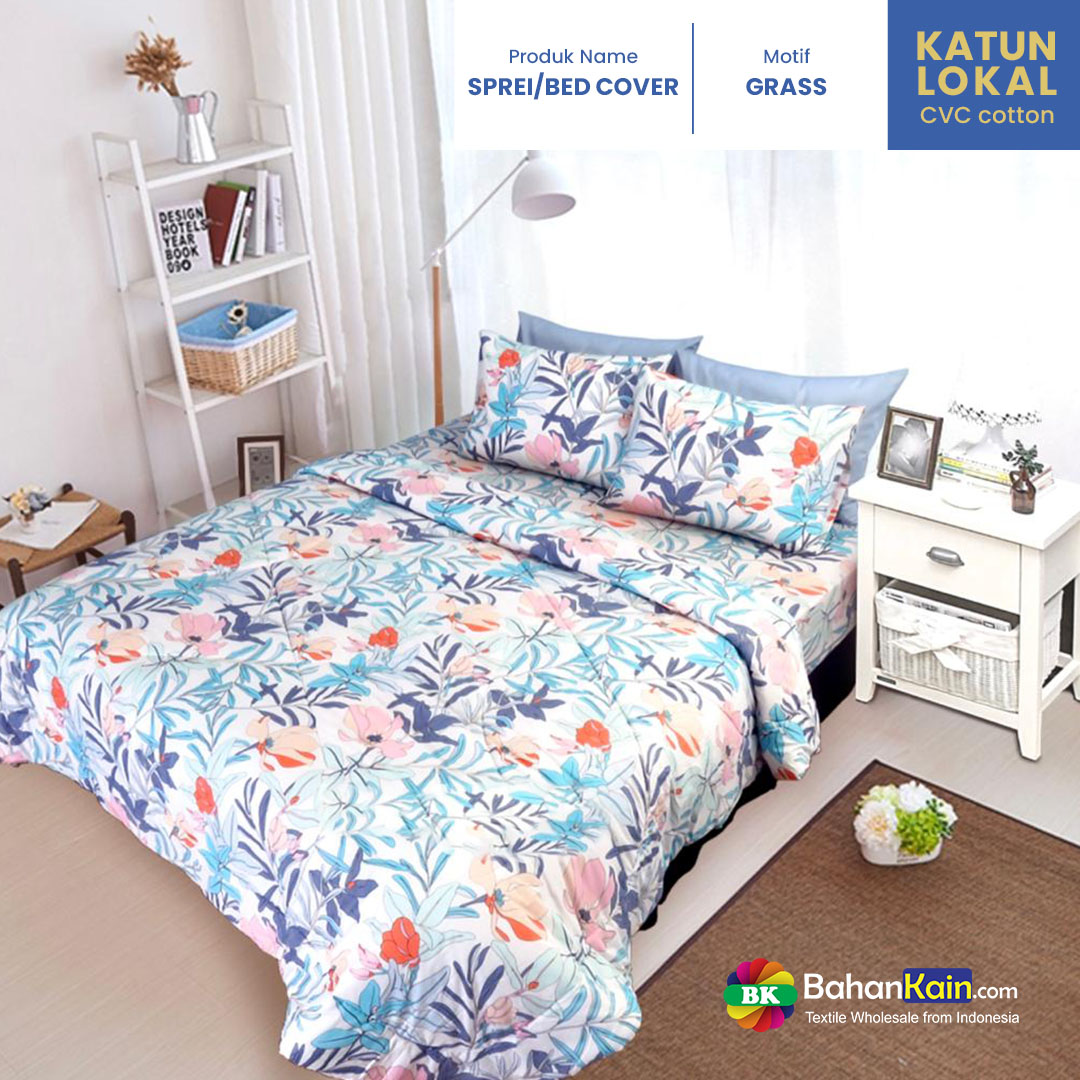 Sprei / Bed Cover Katun Lokal Motif